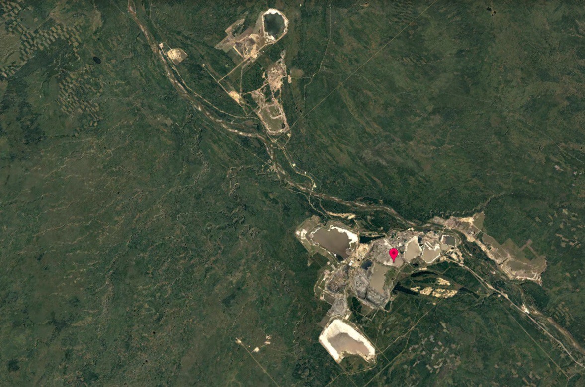 La expansión de una mina y de su entorno a lo largo de 30 años ...