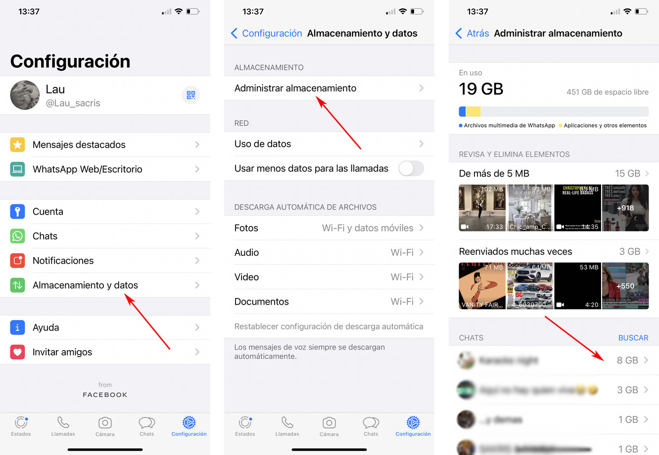 Cómo saber con cuál de nuestros contactos hablamos más por WhatsApp