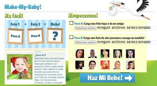 ¿Cómo será mi hijo? Haz mi bebé, Make-my-baby!