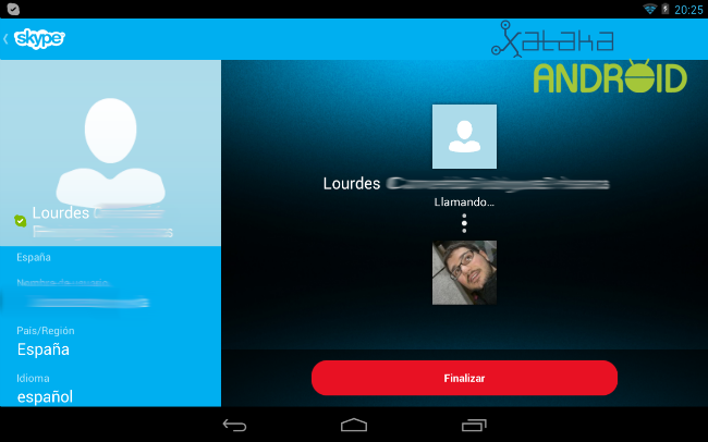 Skype para Android estrena diseño para tablets y permite el acceso con ...