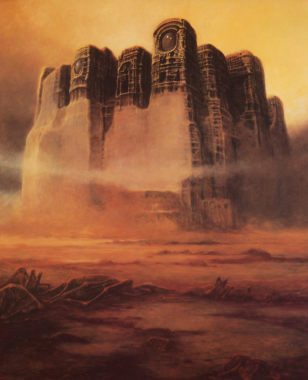 El tétrico universo pictórico de Zdzisław Beksiński, los cuadros que ...