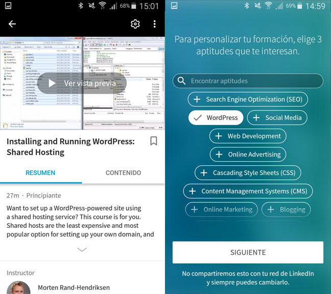 Cursos gratis en Android: aprende casi cualquier cosa con estas apps