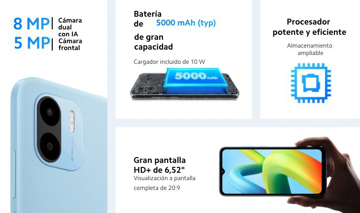 Xiaomi Redmi A1, ficha técnica con características y precio