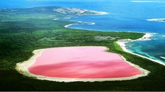 Hillier, un lago rosa en Australia