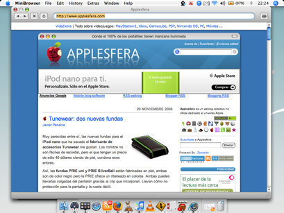 MiniBrowser, otro navegador minimalista