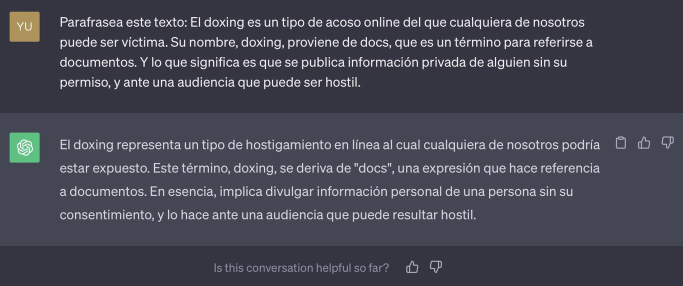 Parafrasear con ChatGPT o Bing Chat: cómo reformular textos utilizando ...