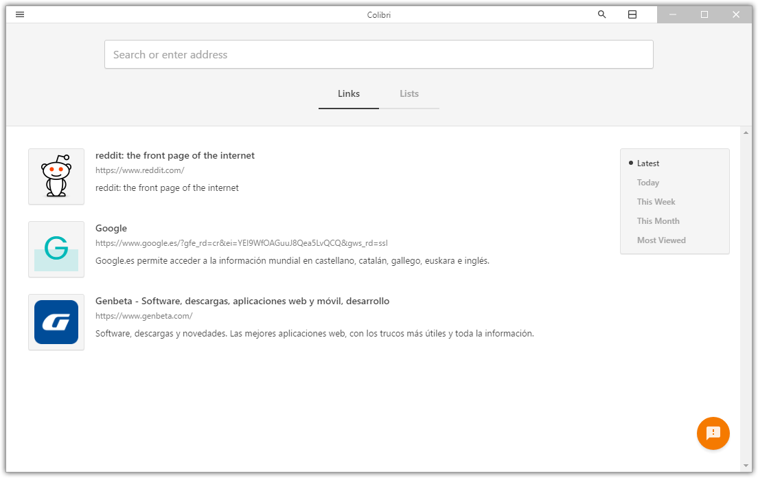 Probamos Colibri, un nuevo navegador para Windows y Mac que se deshace ...