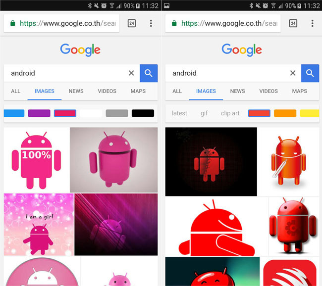 Cómo buscar imágenes según su color con la aplicación de Google