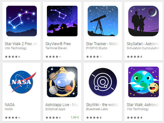 Aplicaciones con las que flipaste en su día: Google Sky Map