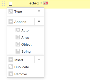 Edición de archivos JSON online