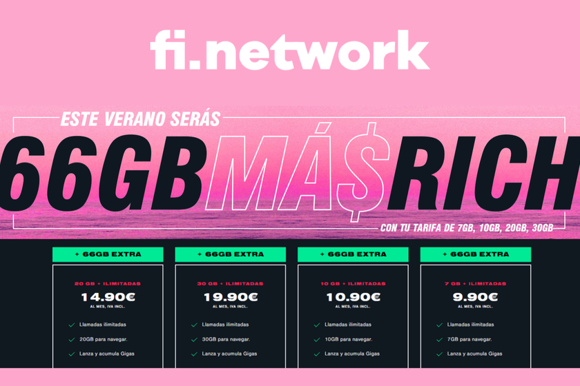 Fi Network regala 66 GB válidos durante tres meses en verano