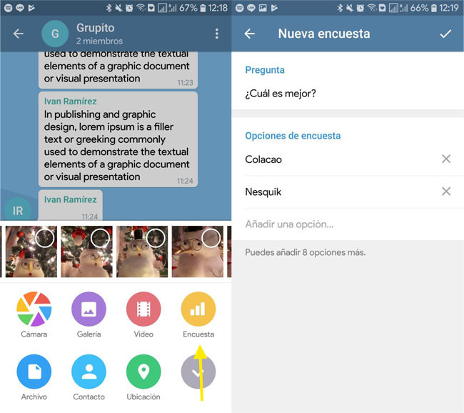 Cómo crear encuestas en Telegram