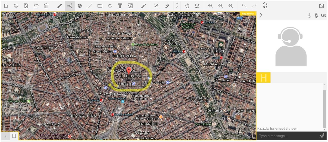 Draw Chat, una pizarra colaborativa gratuita, sin registros, con chat y ...