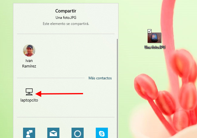 Cómo compartir archivos con equipos cercanos en Windows 10