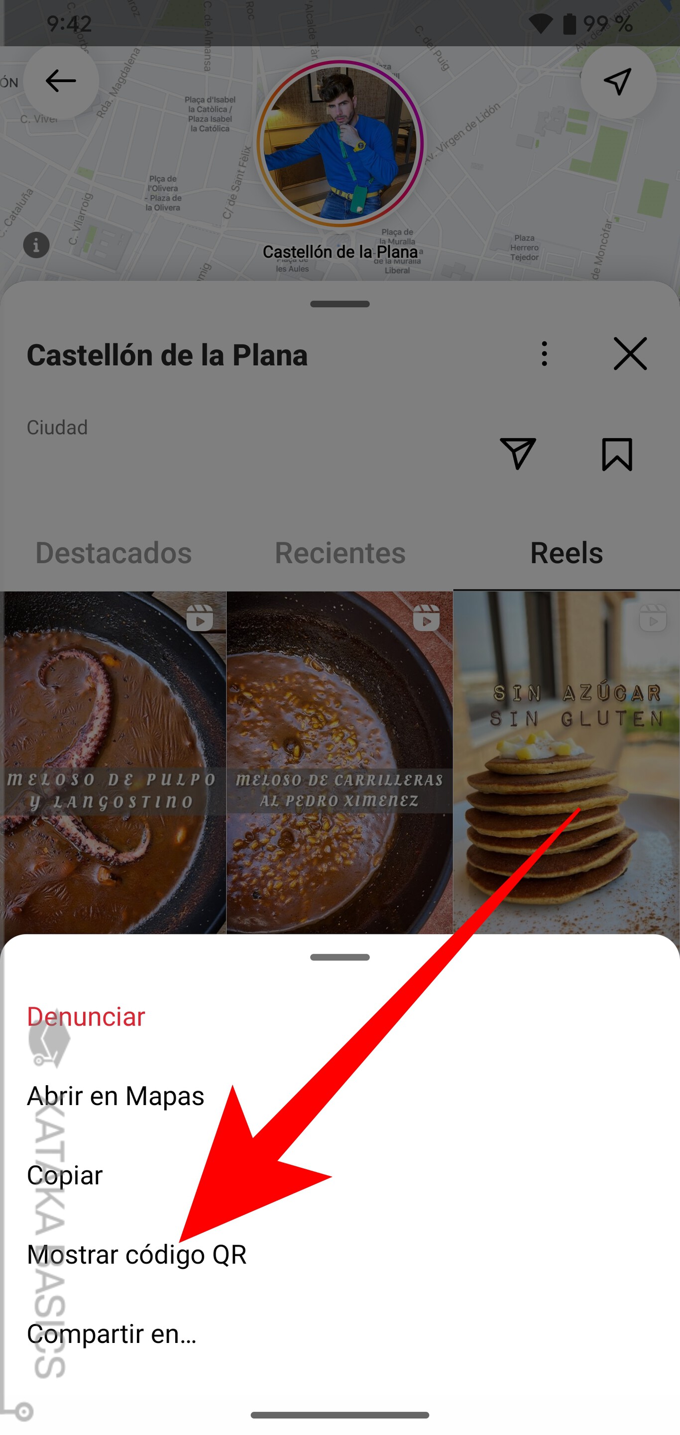 Cómo compartir publicaciones, Reels y lugares por QR en Instagram