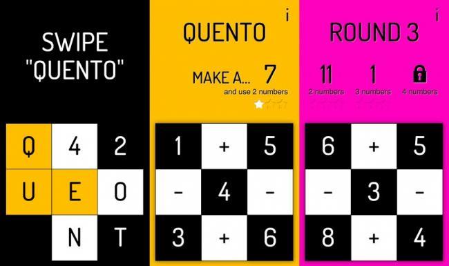 Quento, un rompecabezas de matemáticas para Android
