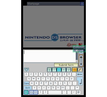 Nintendo DS con navegador Opera