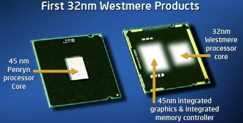 Nuevos Intel Westmere: 32 nanómetros previstos para 2010