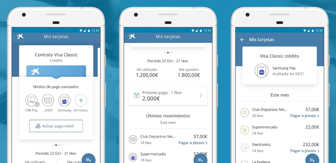 'CaixaBankNow', 'CaixaBank Sign' y 'CaixaBank Pay' para Android, tres ...
