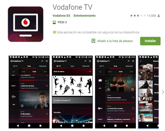 La app de Vodafone TV ya permite descargar contenido para verlo sin ...