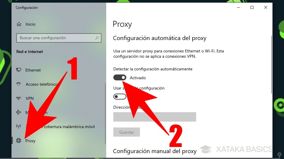 "Windows no pudo detectar automáticamente la configuración del proxy de ...