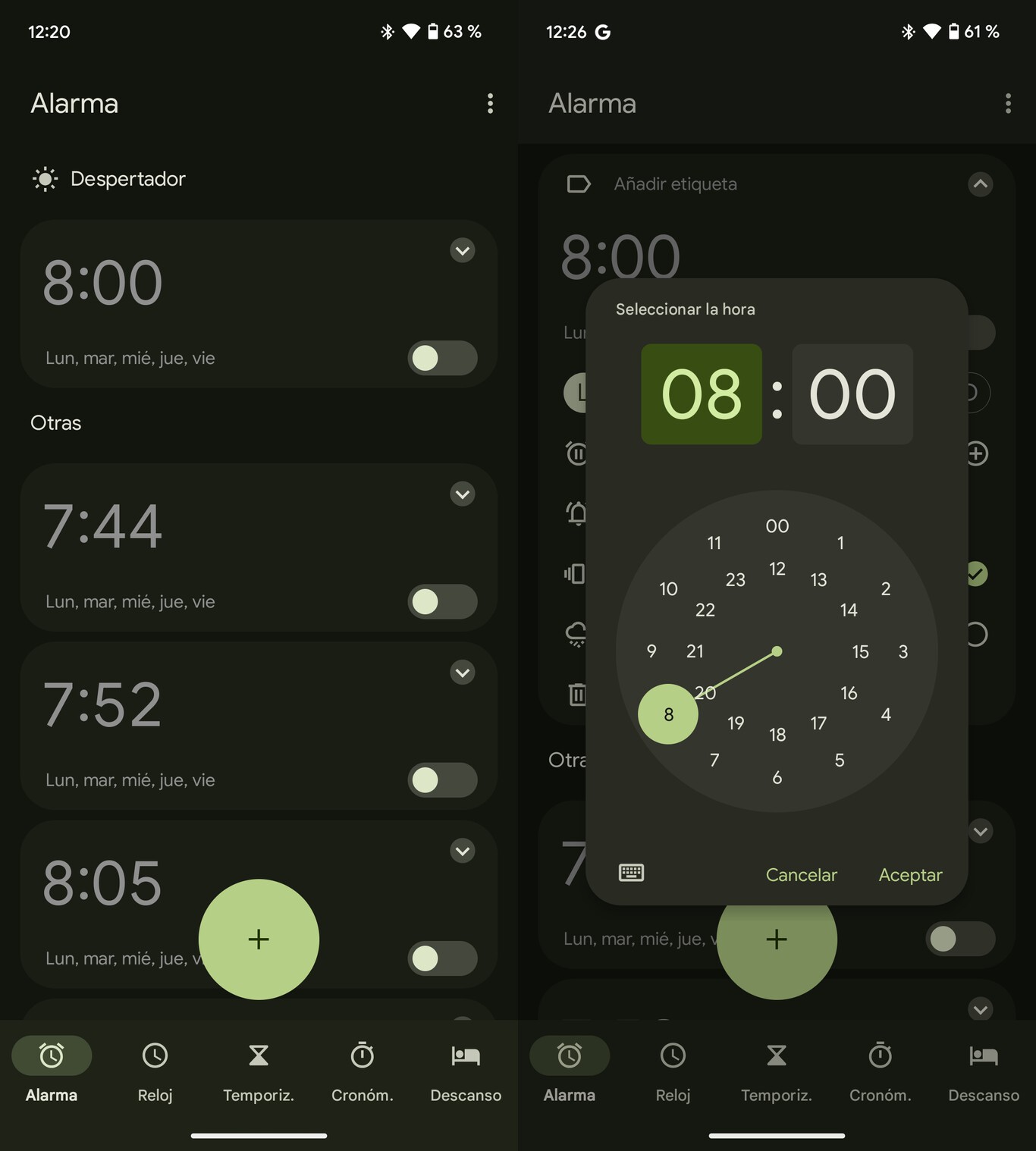 Cómo poner la alarma en tu móvil Android