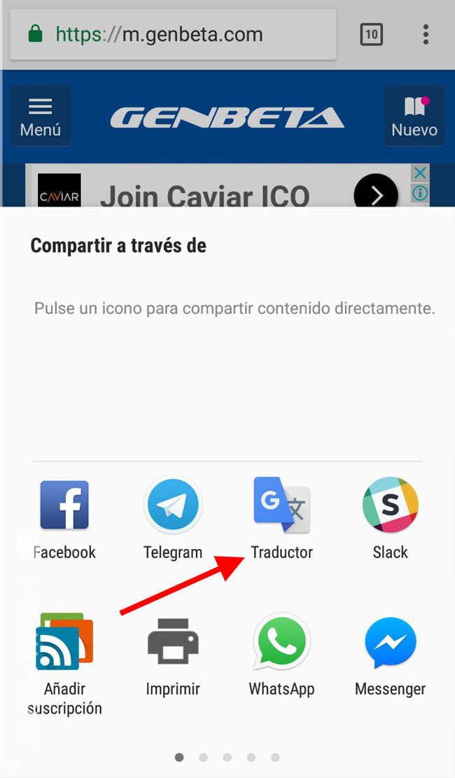Cómo traducir una página web usando Google Translate