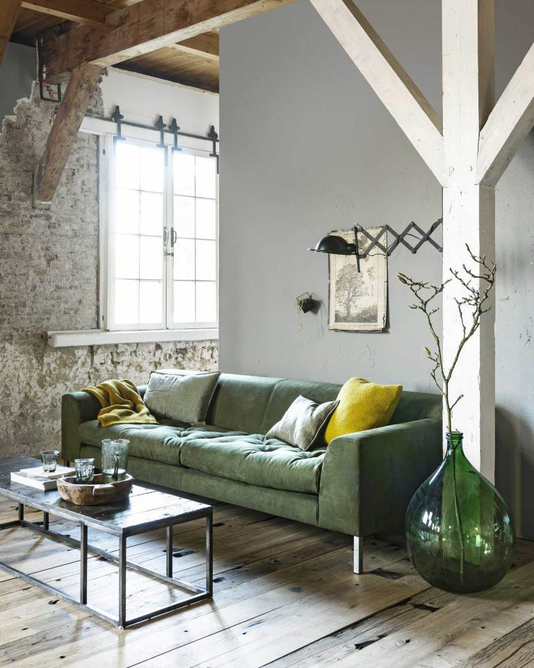 17 ideas para colocar un sofá de color verde en casa sin hacer el ridículo