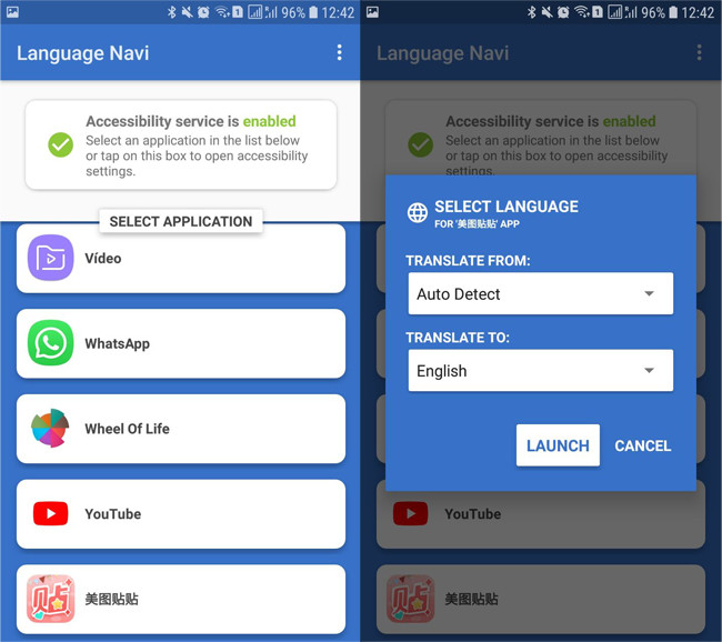 Language Navi traduce los textos de apps en otros idiomas, o al menos ...