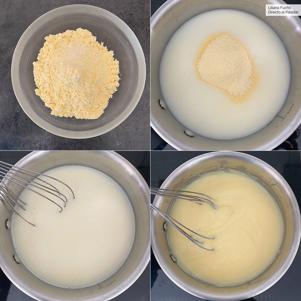 Papas de millo o papillas de maíz. Receta de postre sin gluten fácil y ...