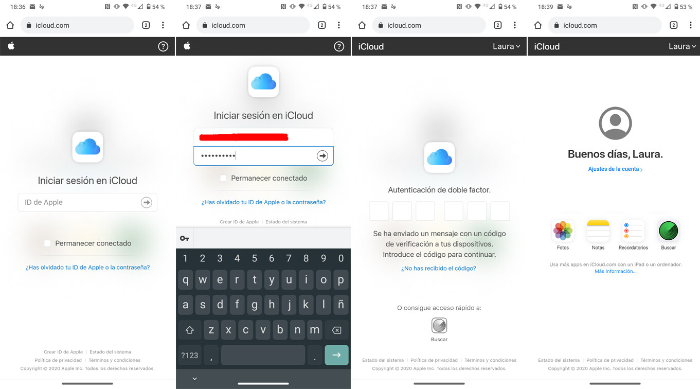 iCloud en Android: cómo acceder y qué funciones se pueden gestionar