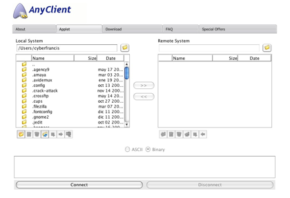 AnyClient, cliente de ftp para nuestro navegador sin necesidad de ...