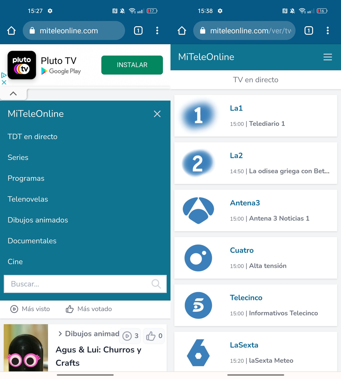 Cómo ver toda la TDT en el móvil sin instalar apps y con acceso a ...