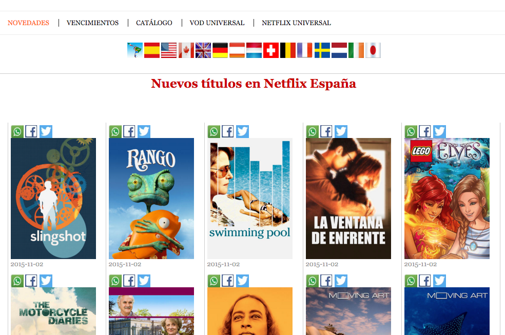 Ocho webs para consultar mejor las novedades de Netflix en España y en ...