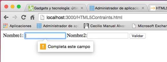 Html5 Constraint Api