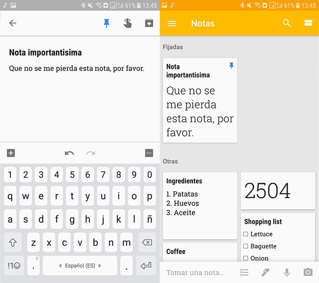 Nueve trucos para Google Keep para que tomes notas como un profesional