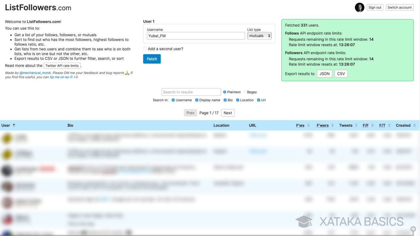 Cómo obtener tu lista de seguidores y seguidos de Twitter fácilmente