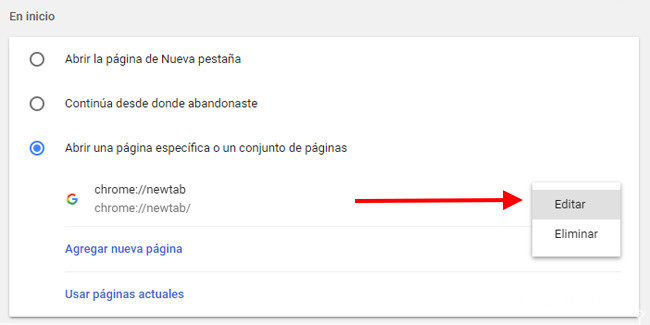 Cómo cambiar la página de inicio de Google Chrome