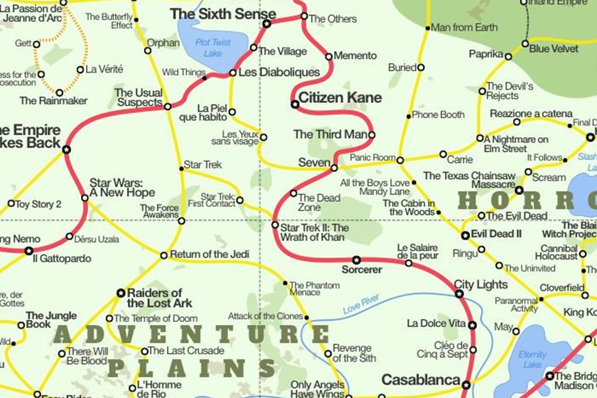 Movieland: el mapa cinéfilo definitivo con más de 1.800 películas y un ...