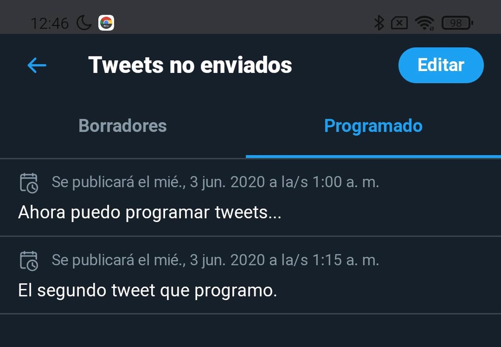 Cómo programar tweets desde Twitter oficial usando tu móvil Android o iPhone