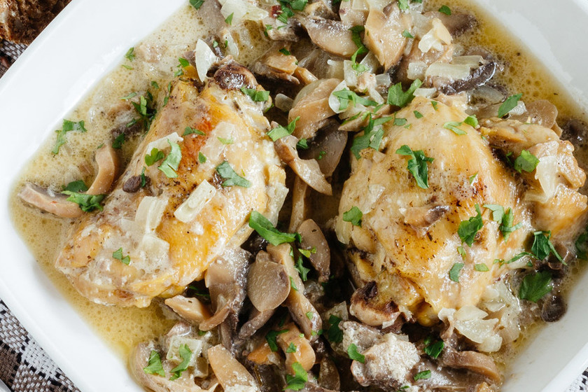 Pollo Strogonoff. Receta fácil de pollo