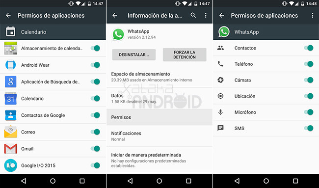 Android M, conoce cómo es su administrador de permisos de aplicaciones