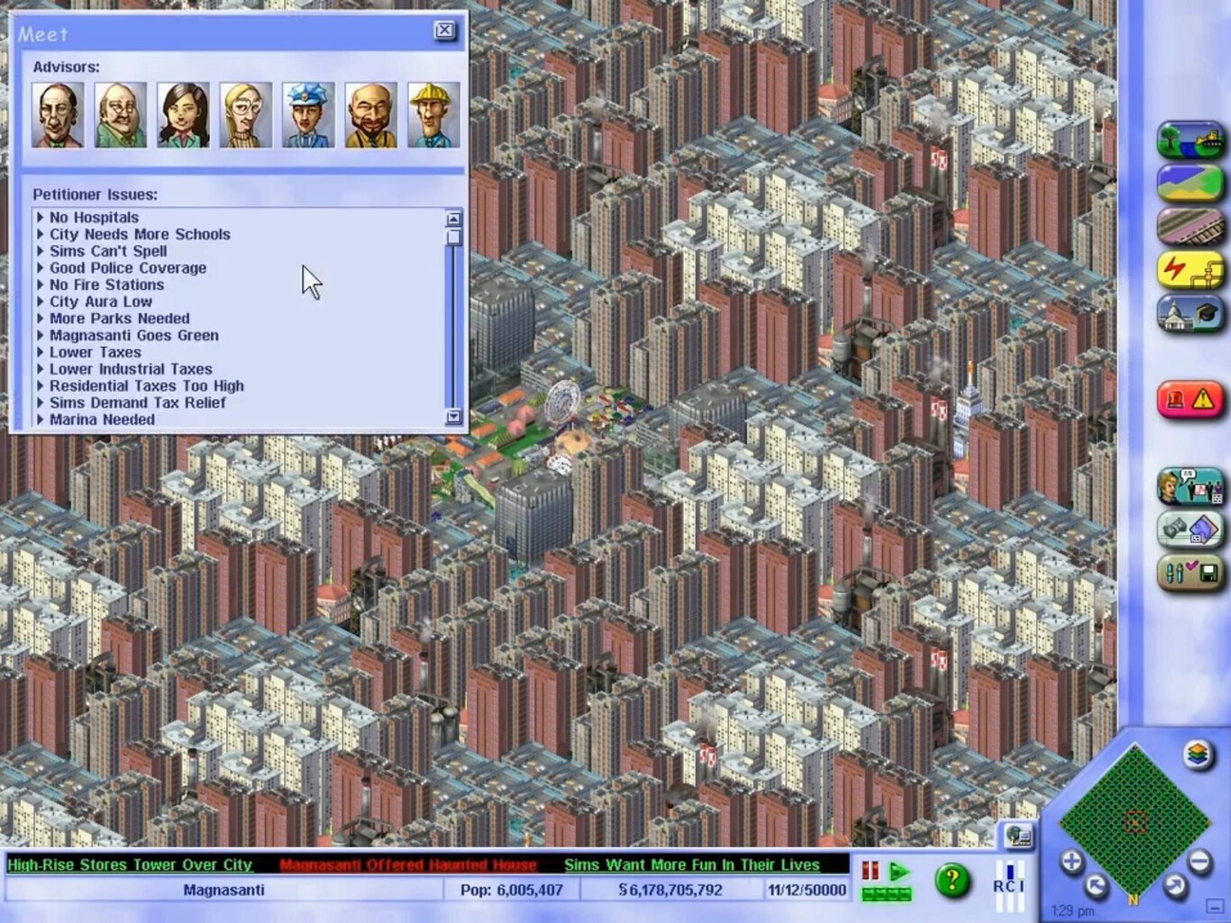 Un jugador trató de crear la ciudad perfecta en SimCity. Acabó con un ...