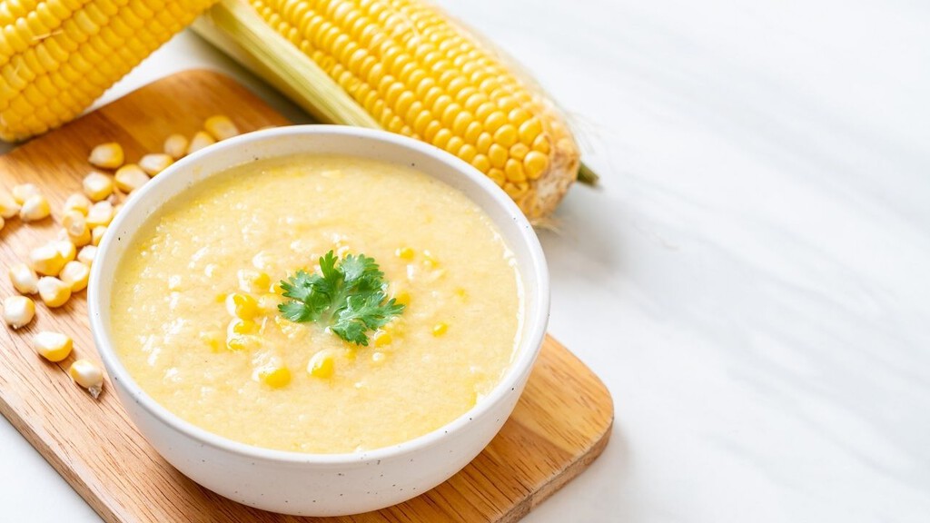 Cómo hacer crema de elote. Receta típica de la cocina de México para ...