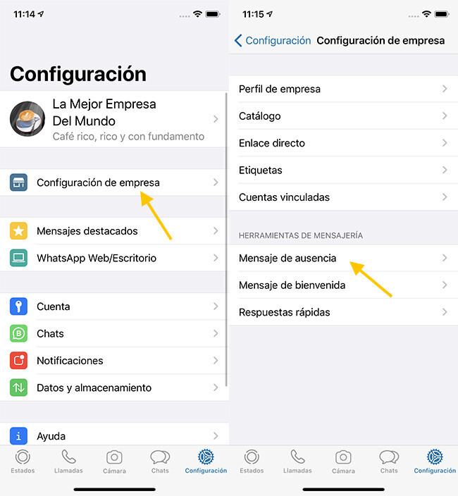 Cómo responder automáticamente a tus WhatsApps diciendo que te pasas a Telegram