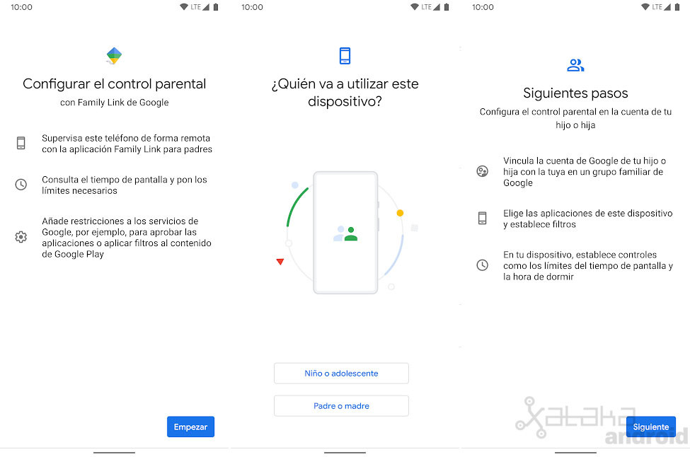 Bienestar digital activa los controles parentales de Google Family Link ...