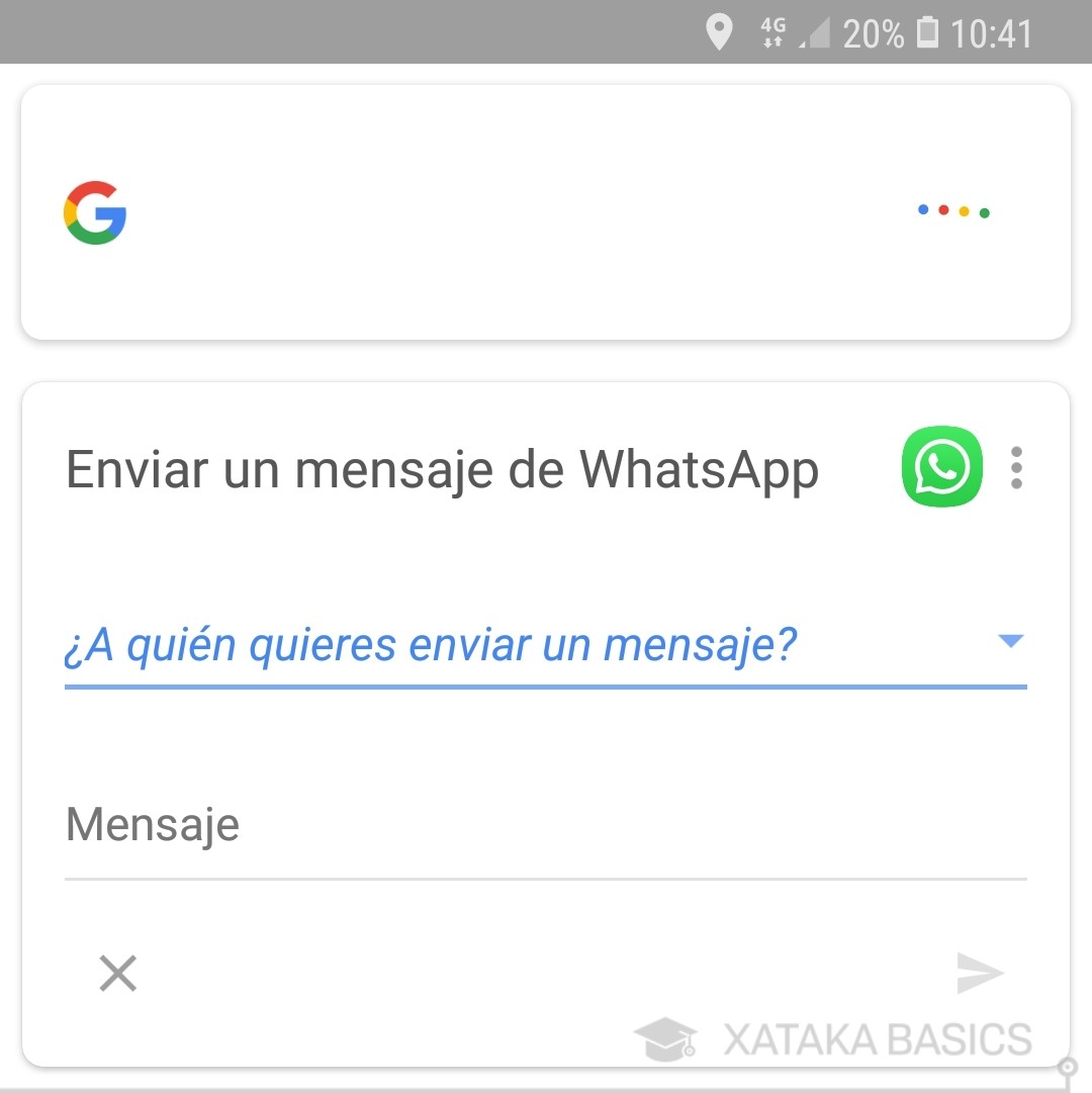 Cómo enviar mensajes por WhatsApp con Google Assistant