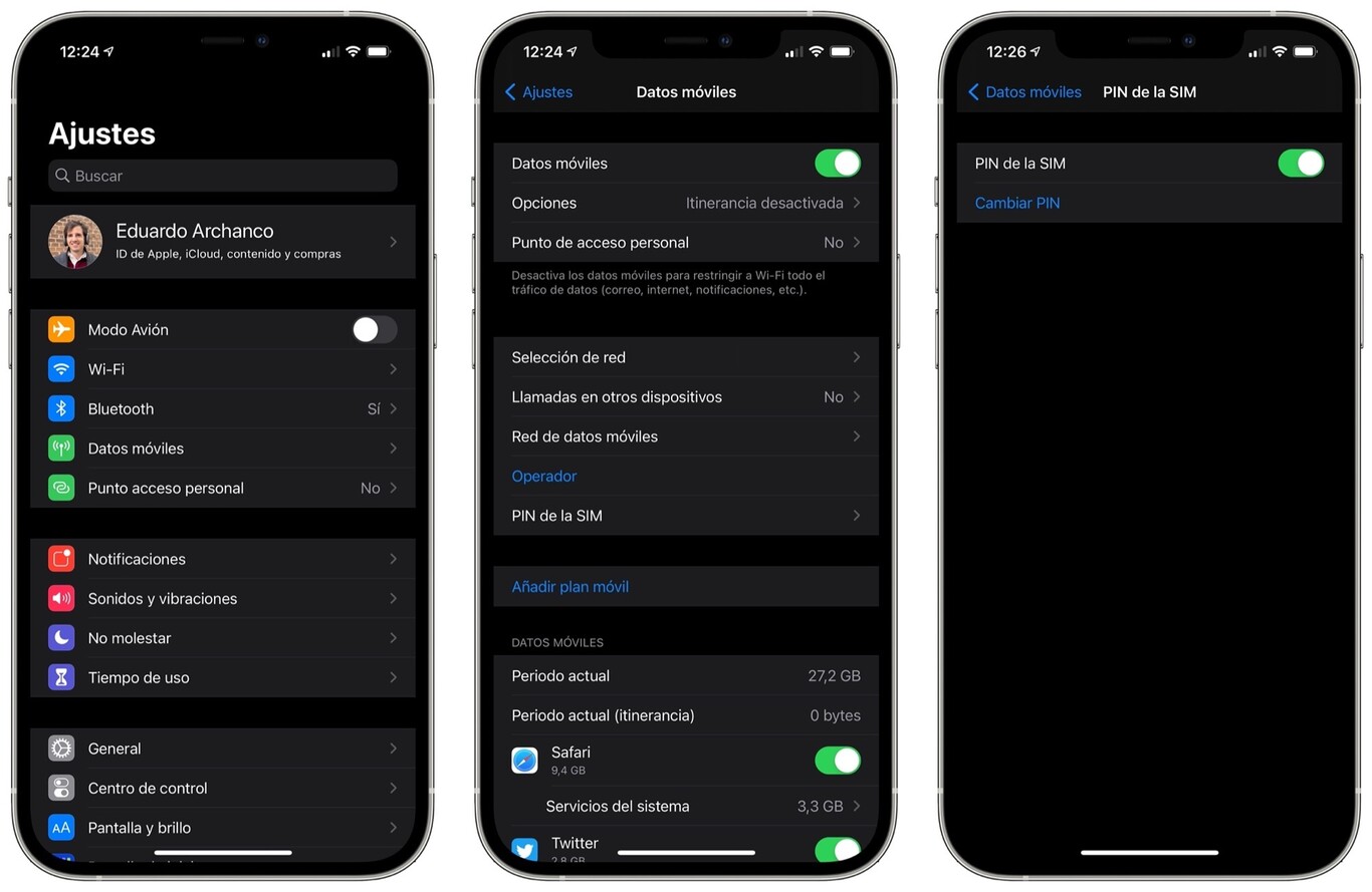 Cómo cambiar y quitar el código PIN de la tarjeta SIM en un iPhone