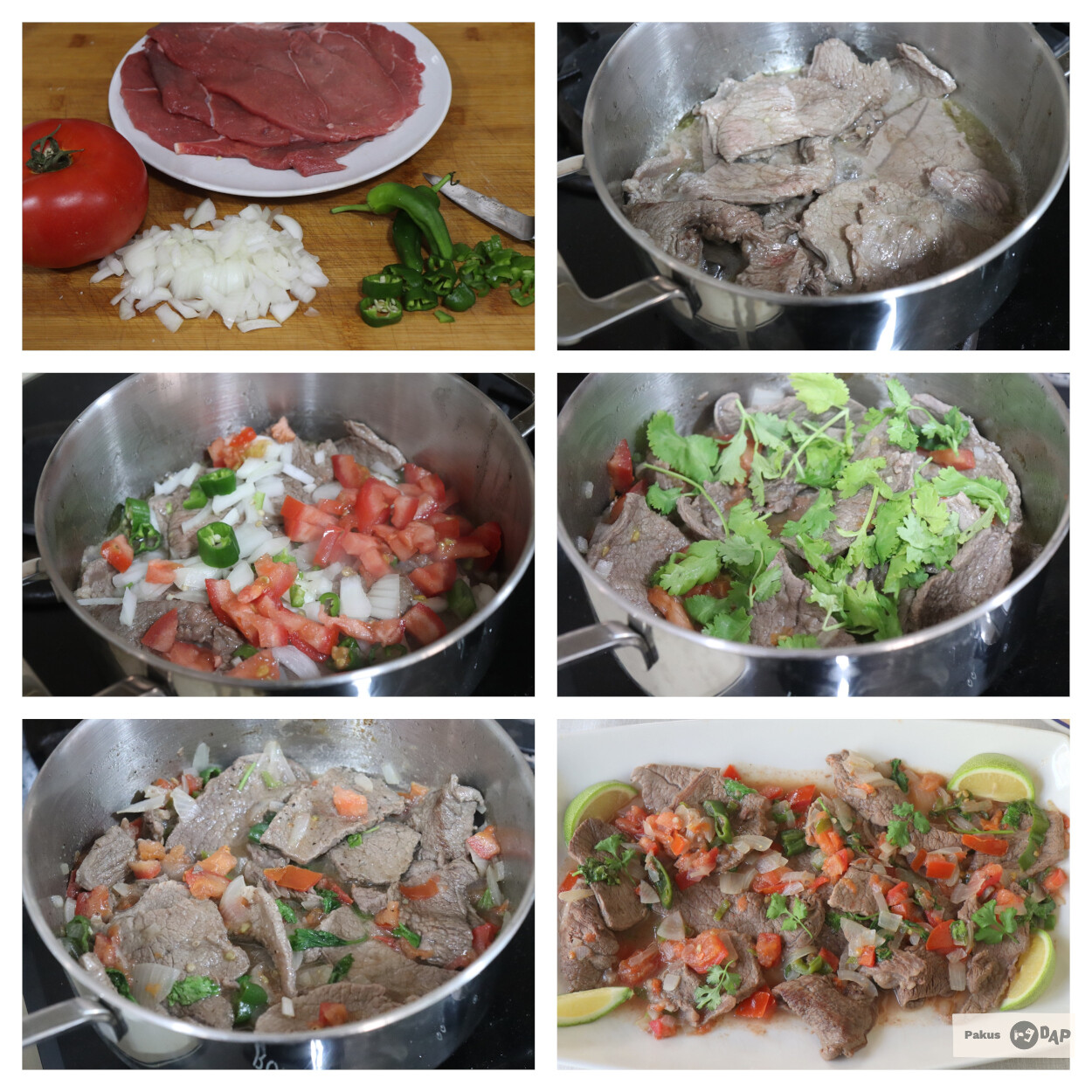 Bistec de res a la mexicana, la sabrosa receta perfecta para el almuerzo