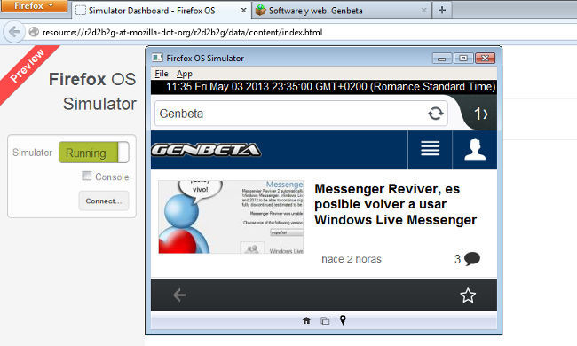 Mozilla lanza Firefox OS Simulator 3.0